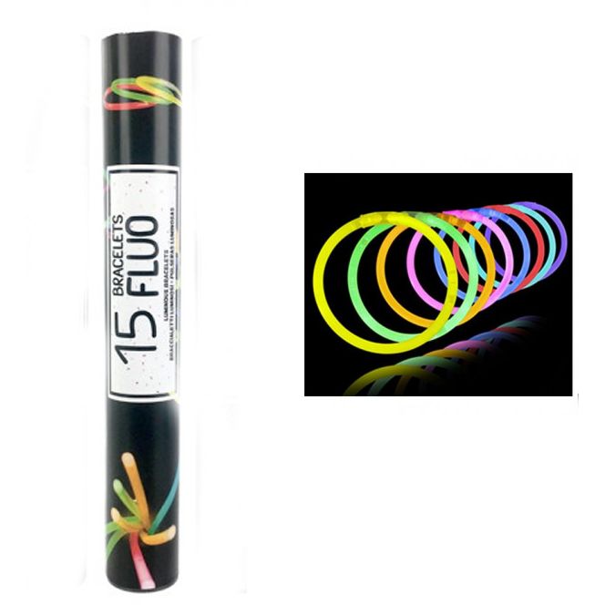 15 Bracelets Lumineux Fluo pour l'anniversaire de votre enfant - Annikids