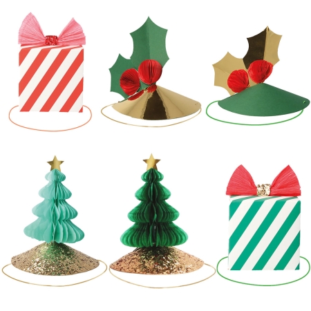 Assortiment de 6 Chapeaux Festifs de Noël pour l'anniversaire de votre ...