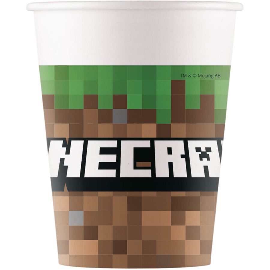 8 Gobelets Minecraft pour l'anniversaire de votre enfant - Annikids