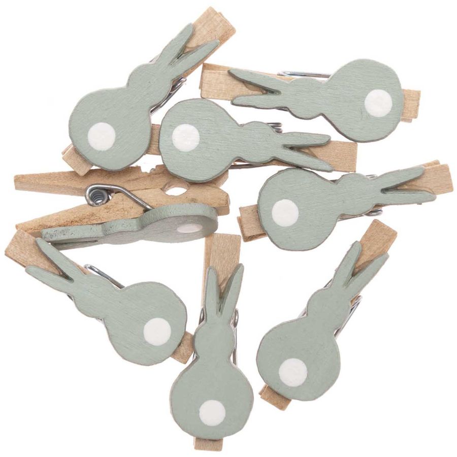 8 Pinces Petits Lapins - Vert Menthe pour l'anniversaire de votre ...