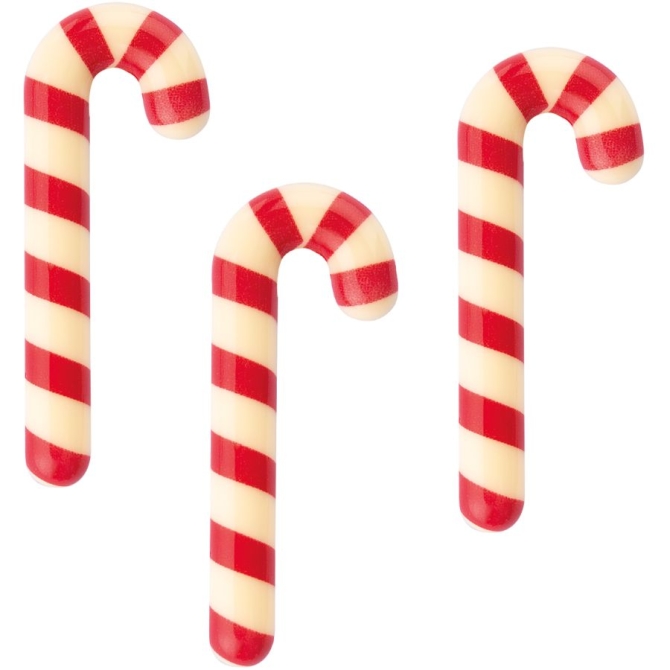 3 Sucres d'Orge de Noël (5,5 cm) - Chocolat Blanc pour l'anniversaire ...